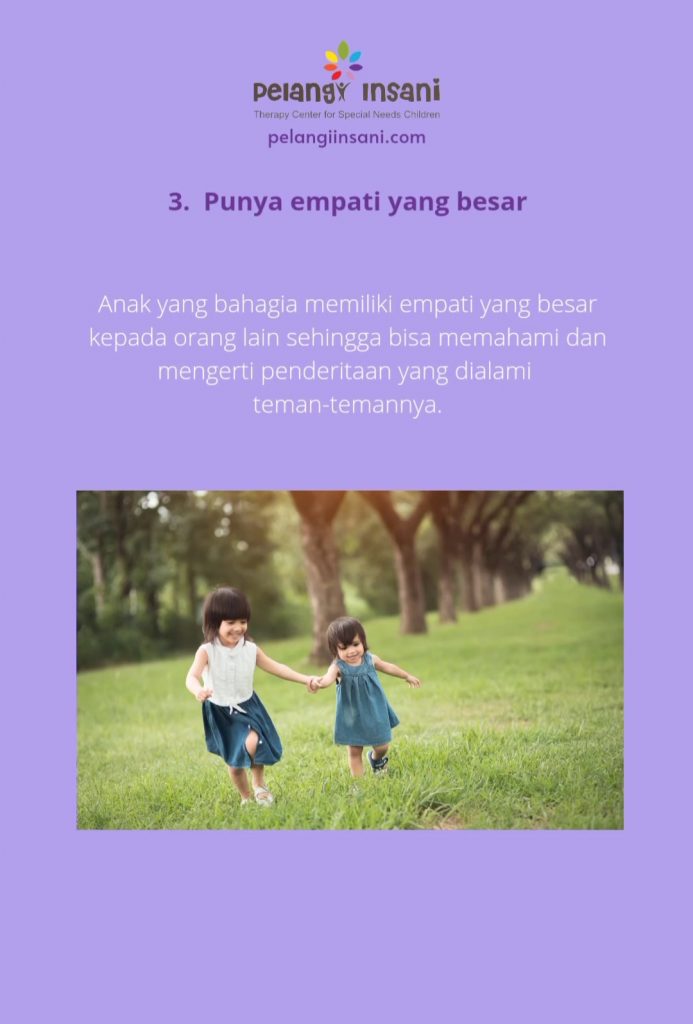 6 Tanda Anak Tumbuh Bahagia – Pelangi Insani