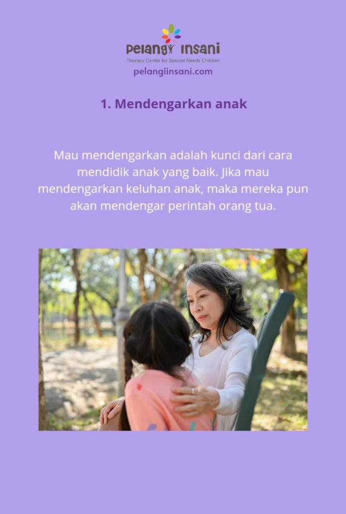 Cara Mendidik Anak Agar Mau Mendengarkan Perintah Orang Tua – Pelangi Insani